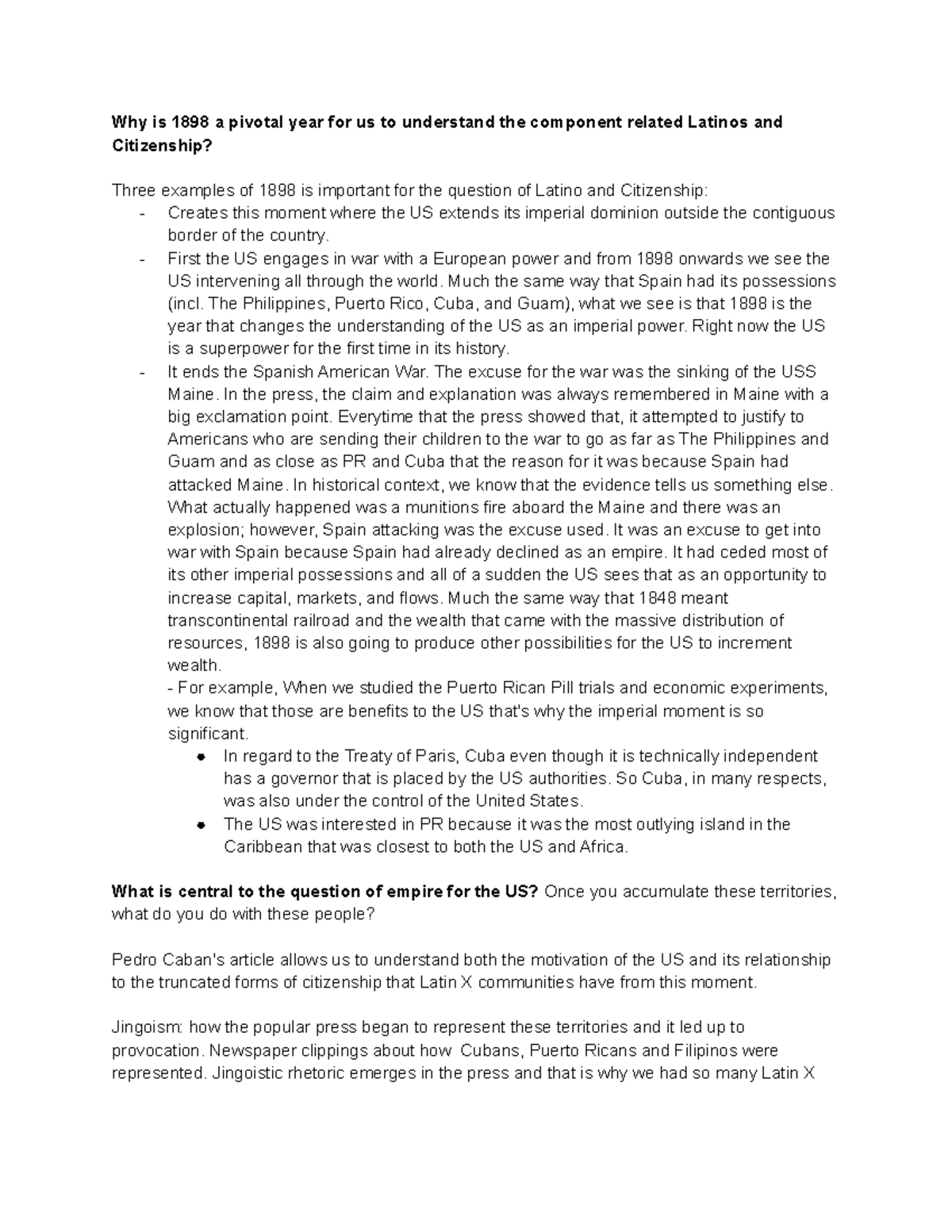 03 25 2021 - Professor Lima - Why is 1898 a pivotal year for us to ...