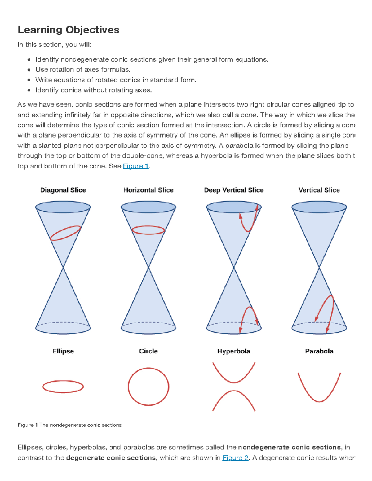 8.4 Rotation of Axes - Learning Objectives In this section, you will: Identify nondegenerate ...