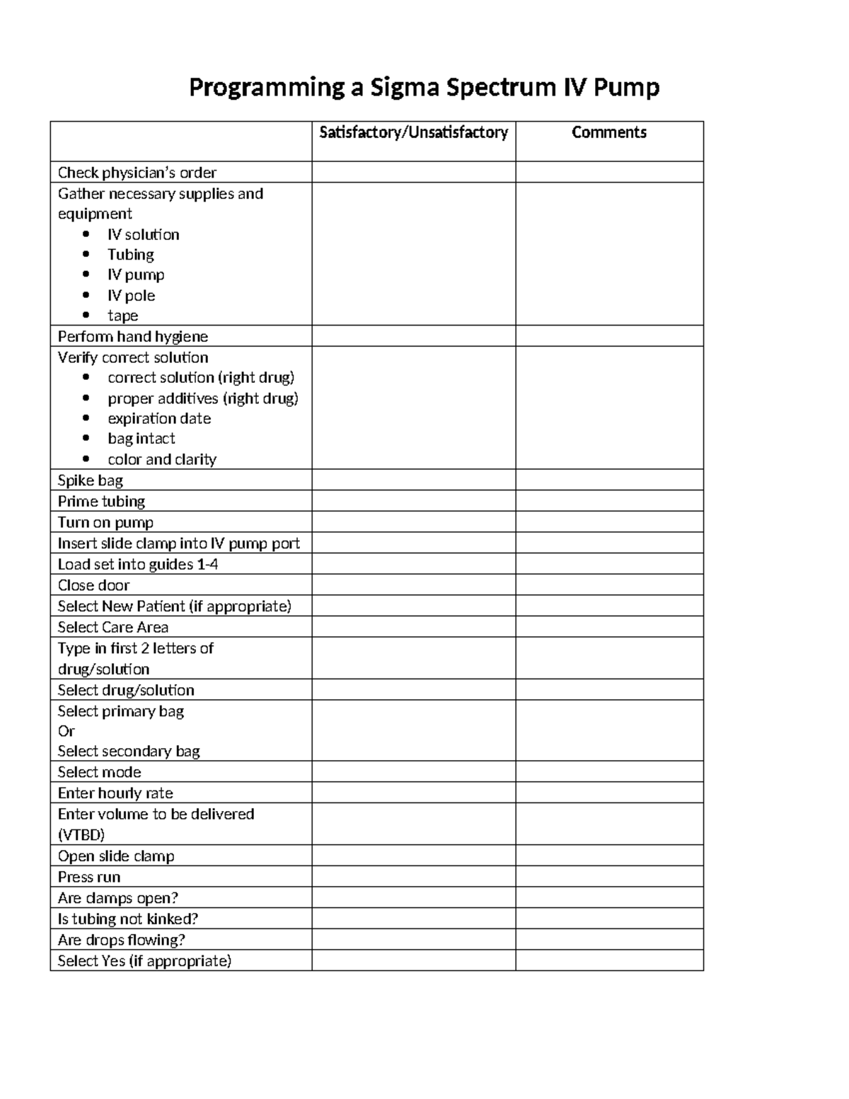 Programming a Sigma Spectrum IV Pump - Programming a Sigma Spectrum IV ...