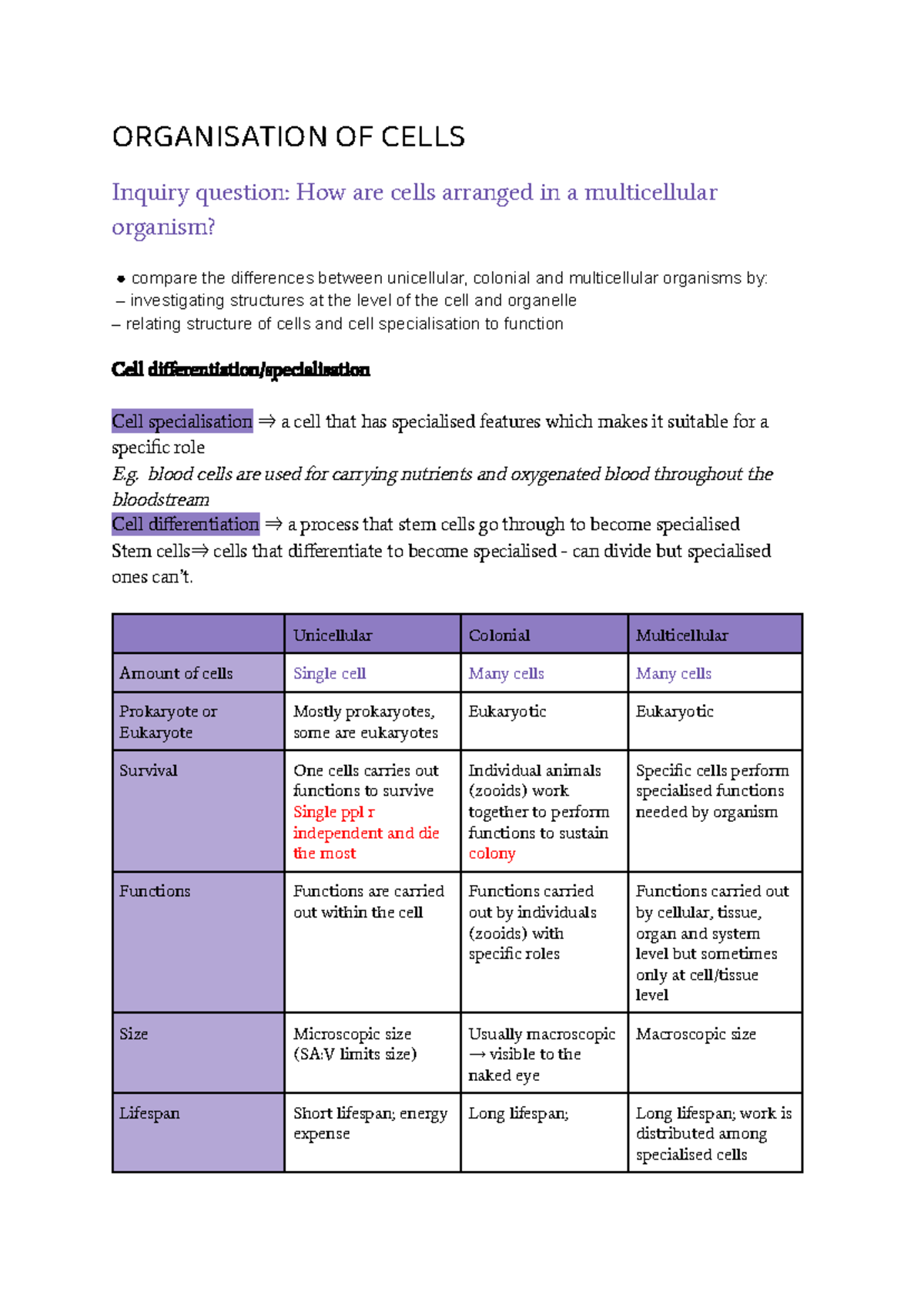 BIO Module 2 - To use this effectively, I suggest adding my notes to ...