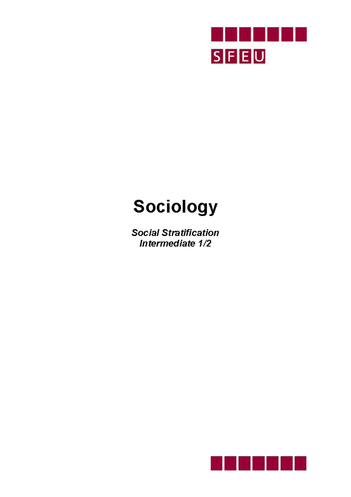 Social Strat Int 12 tcm4-335917 - Sociology Social Stratification ...