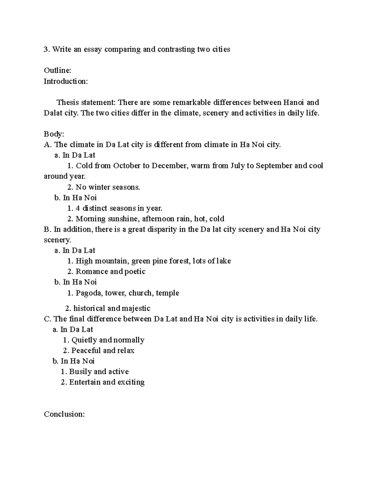Compare and contrats - hhh - Write an essay comparing and contrasting ...