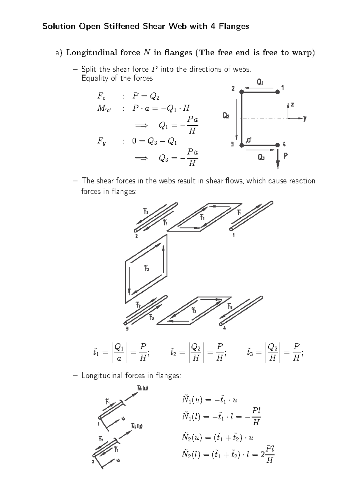 Solution-Beam with shear webs and stiffeners - Solution Open Stiffened ...