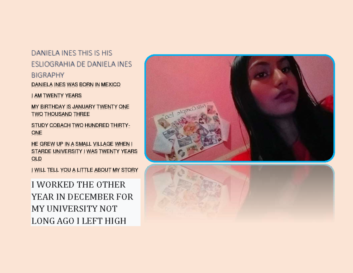 Daniela INES THIS IS HIS Esliograhia DE Daniela INES Bigraphy - DANIELA INES THIS IS HIS ...