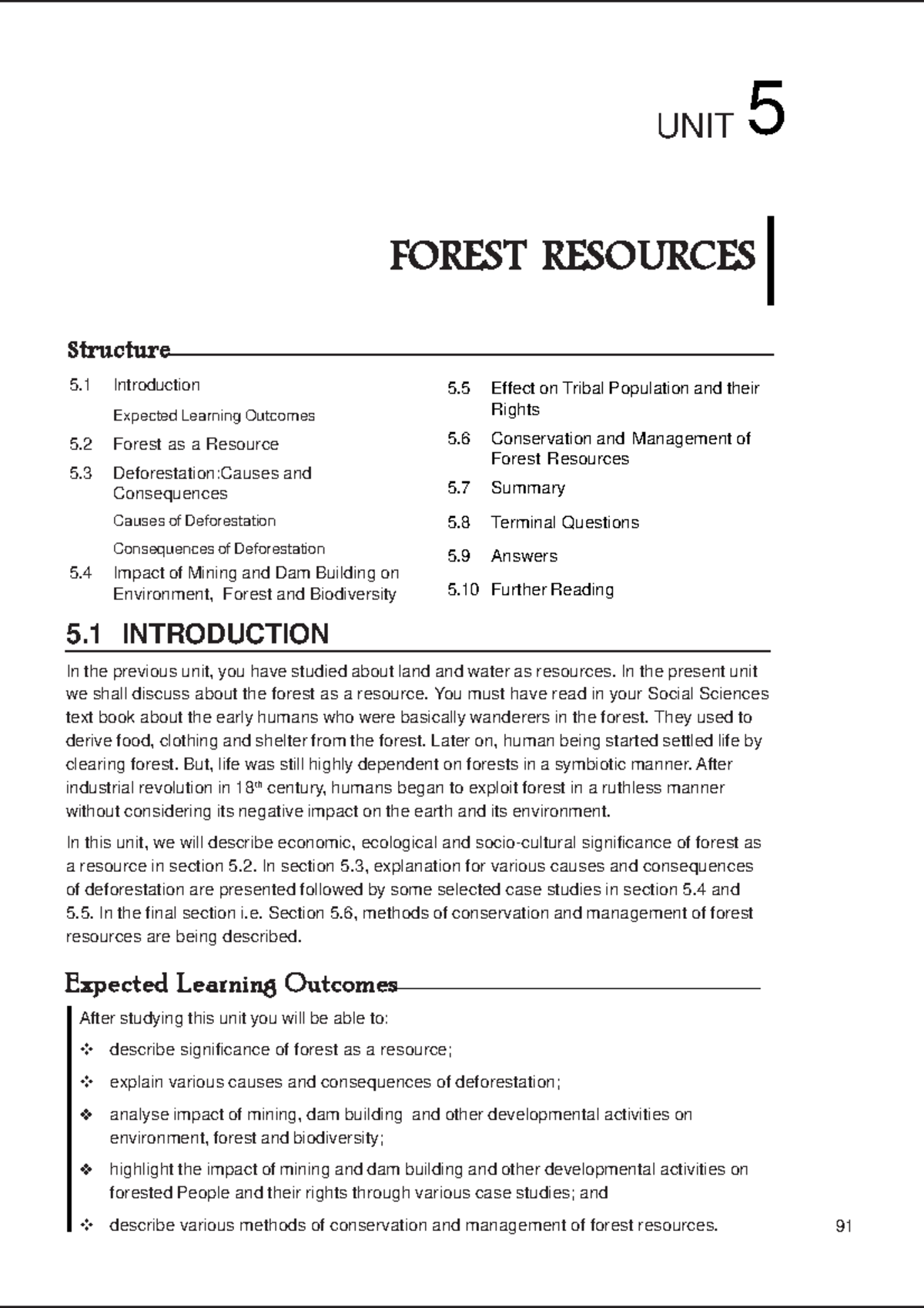 Forest resources - Lecture notes 12 - Unit 5 - Studocu