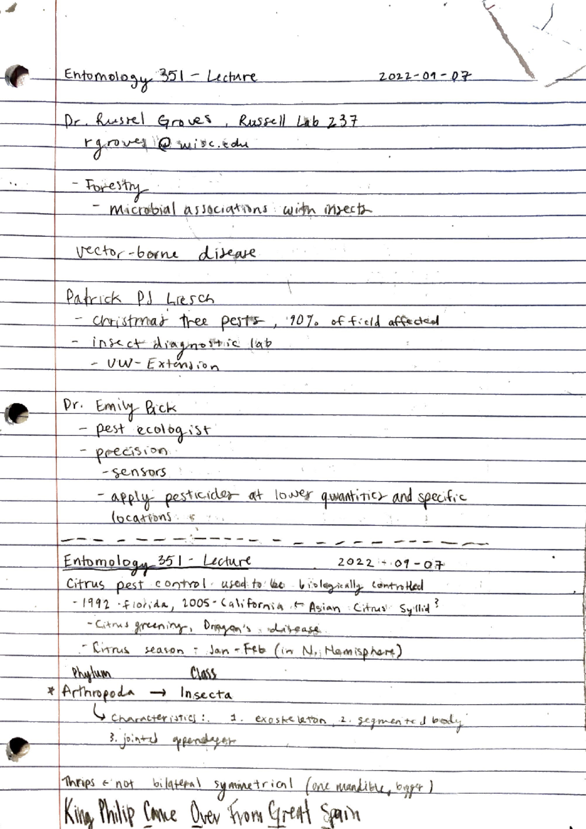 ENTOM 351 - Principles-Econ Entomology - ENTOM 351 - Studocu