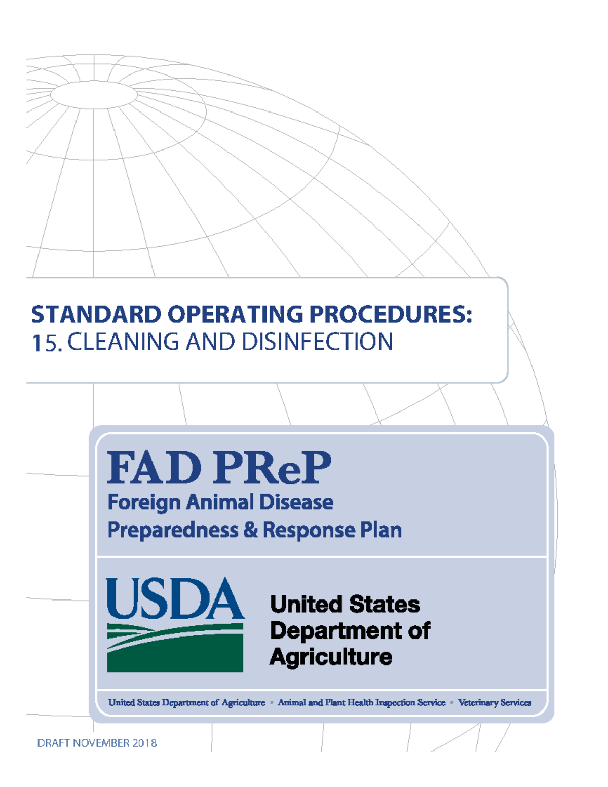 Sop cd - N/a - STANDARD OPERATING PROCEDURES: 15. CLEANING AND ...