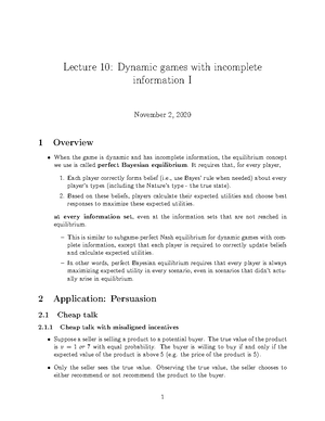 strategic behaviour_ practice problems solutions 10 - ECOS3012 ...