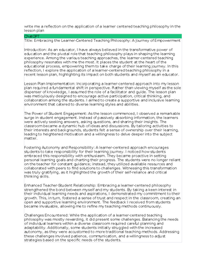 Reflection Journal Entry of elementary Araling Panlipunan teacher ...