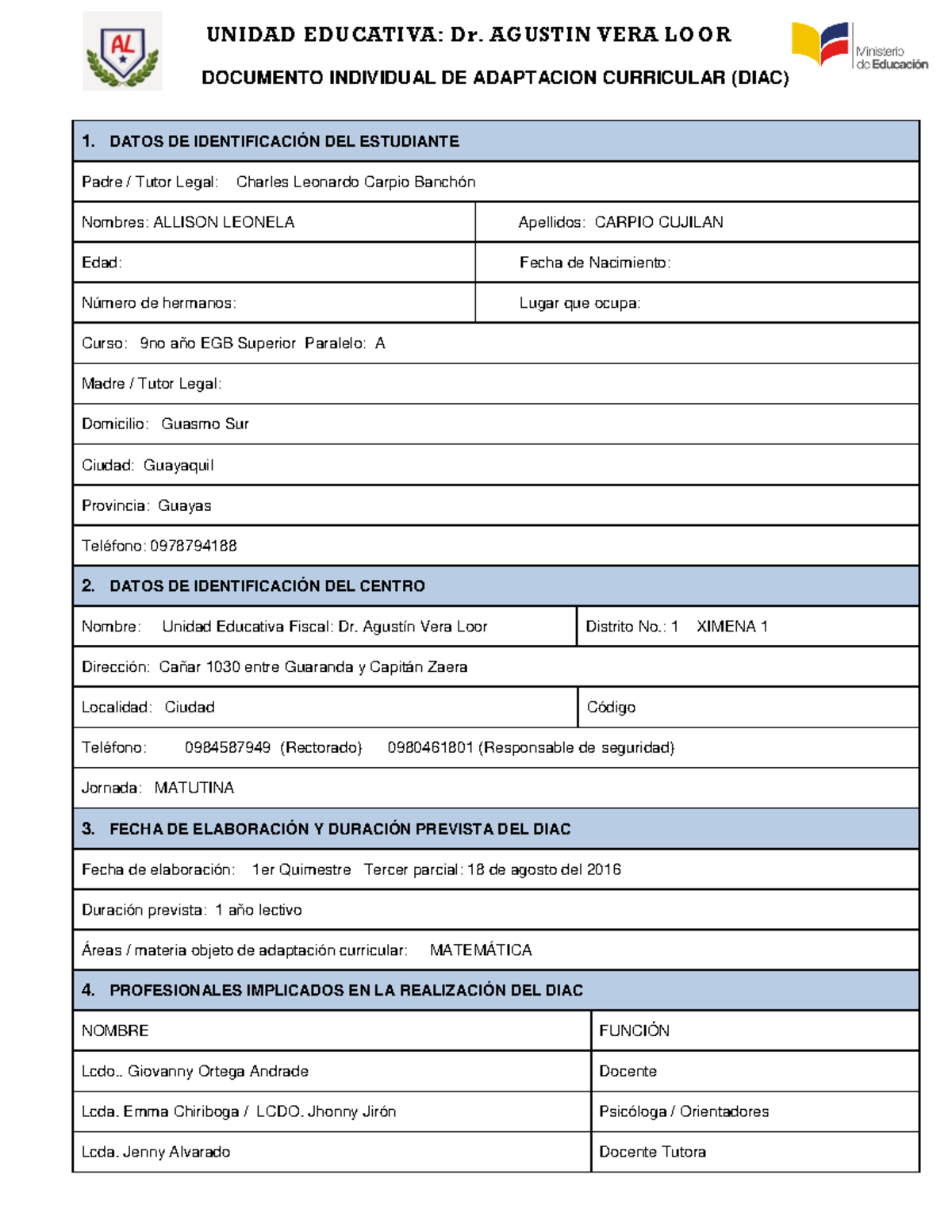 Document - dsggggggggggg - UNIDAD EDUCATIVA: Dr. AGUSTIN VERA LOOR ...