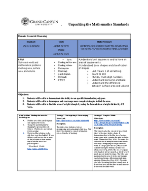 Brewster ELM 560Unpacking the Mathematical Standards - Unpacking the ...