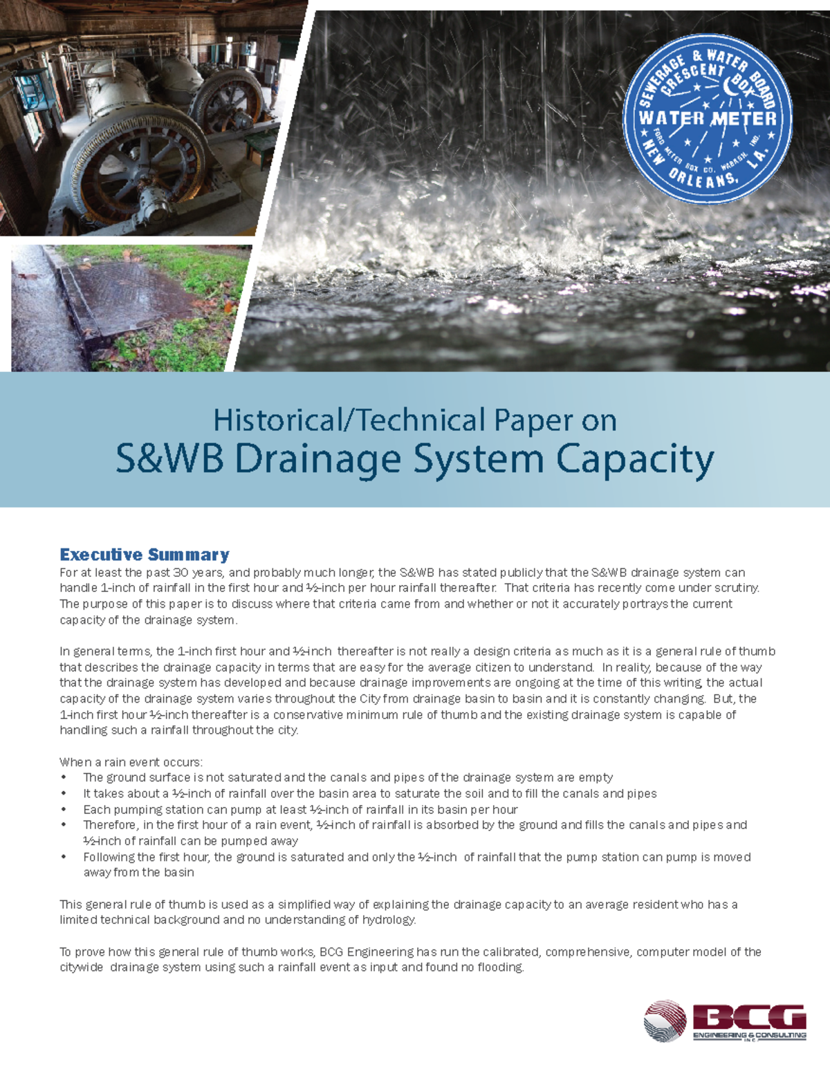 White Paper on DPS 1st hour capacity - Executive Summary For at least ...