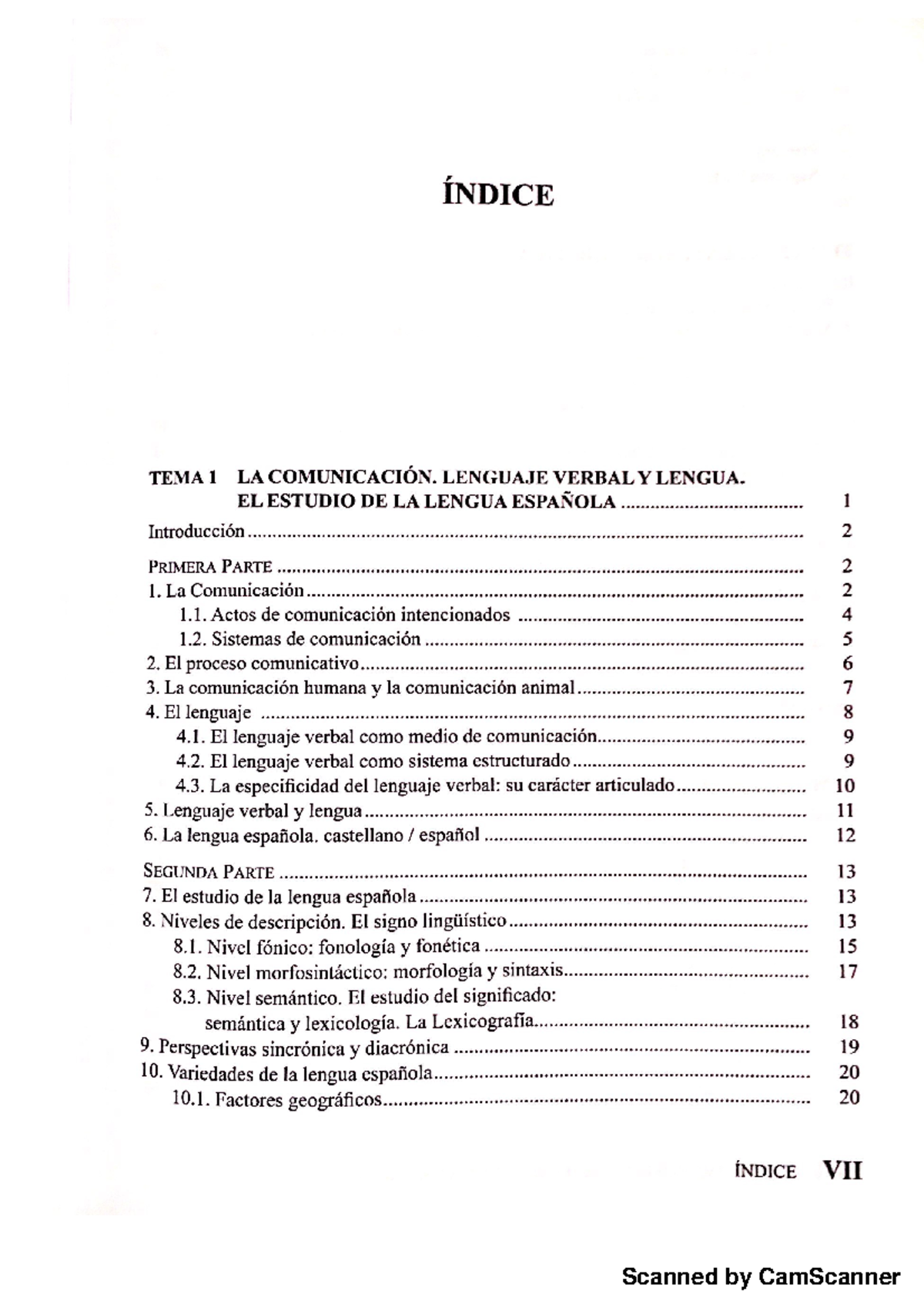 5 PDFsam Conocimientos BÁ Sicos Lengua EspañOLA - ÍNDICE TEMA 1 LA COMUNICACIÓN. LENGUAJE VERBAL ...