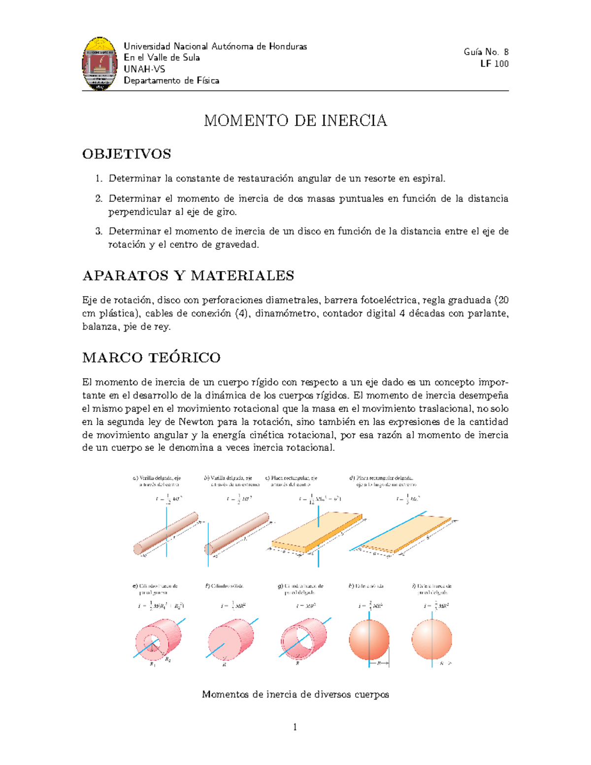 08. Momento de Inercia - manual de laboratorio - En el Valle de Sula ...