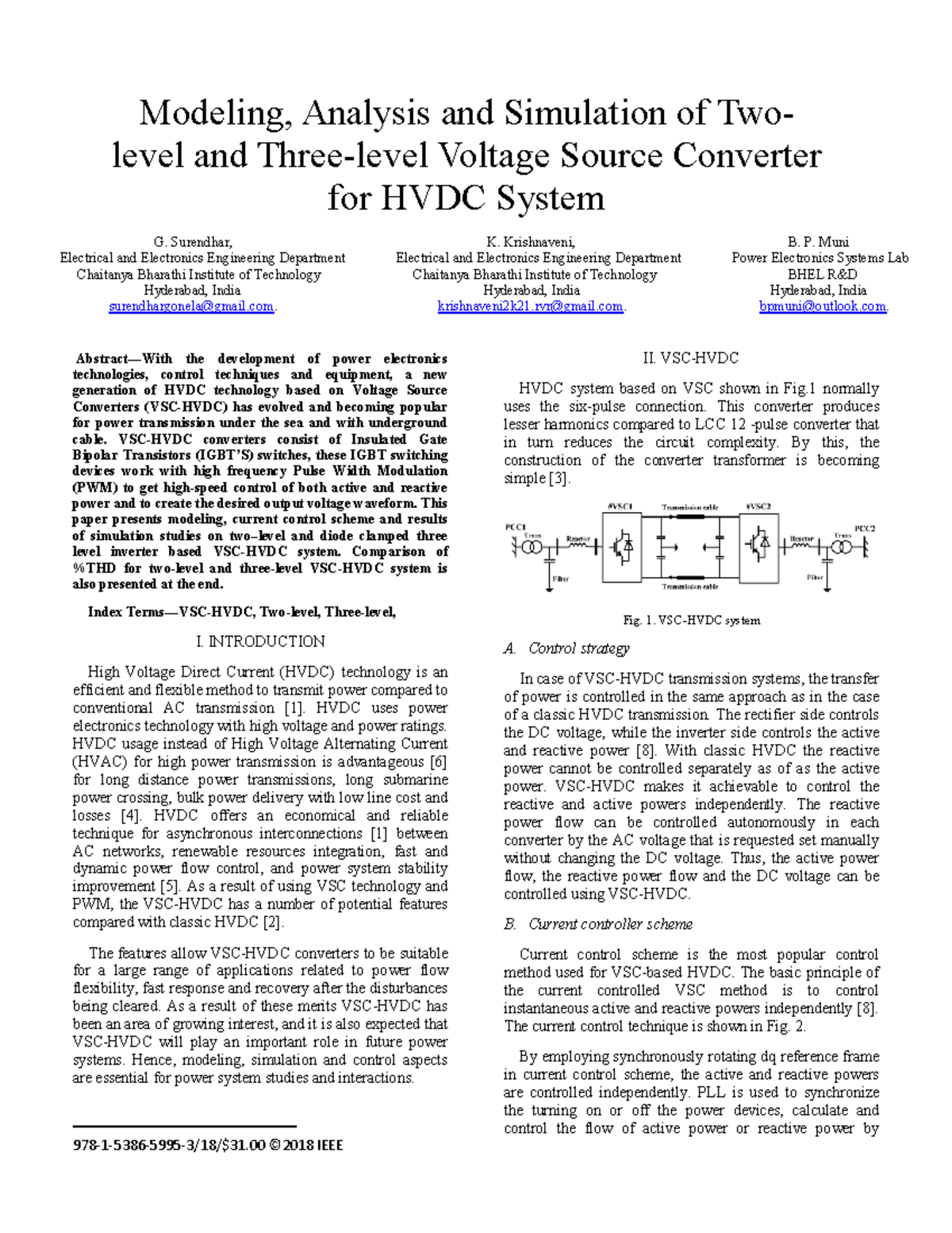 Modeling, Analysis and Simulation of Two-level and Three-level Voltage ...