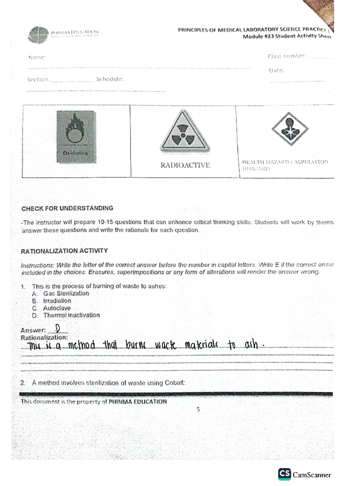 Module 23 - Bbhhh - PHINMA EDUCATION PRINCIPLES OF MEDICAL LABORATORY ...