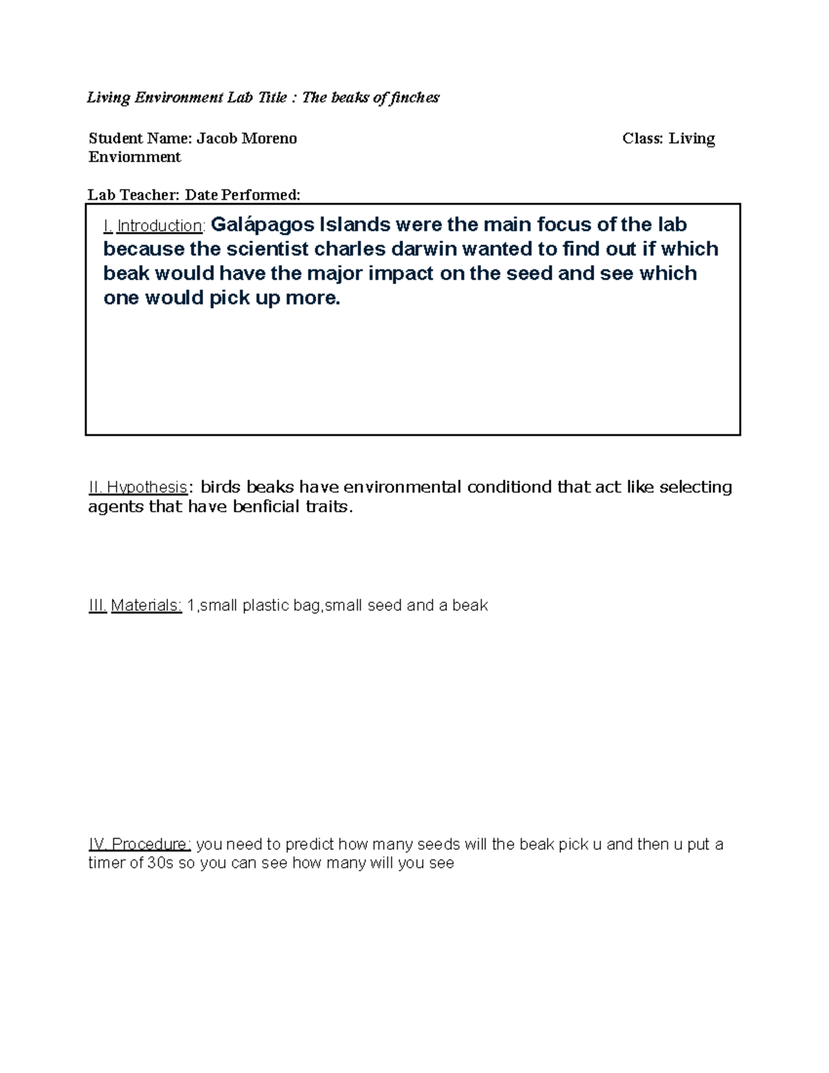 Copy of State LAB Report Format new - Google Docs - Living Environment ...