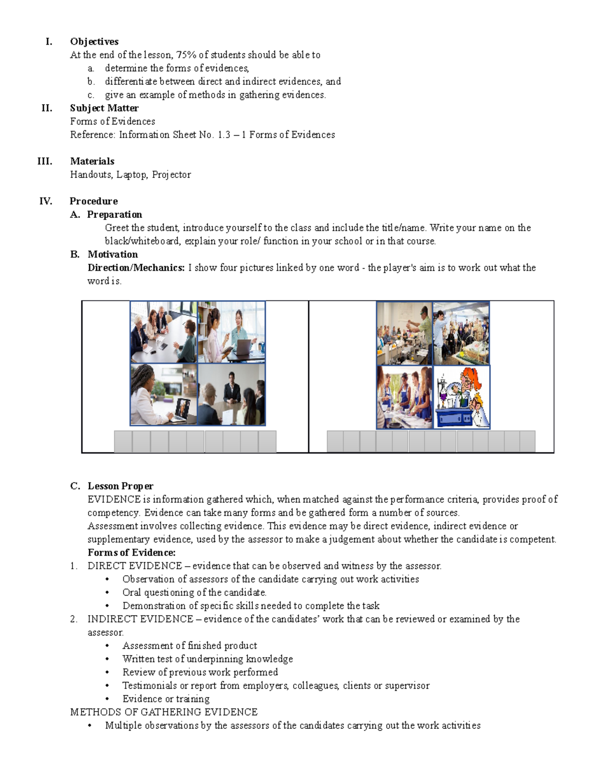 Lesson-plan - 1.2. Competency Based Learning Material (One Learning ...