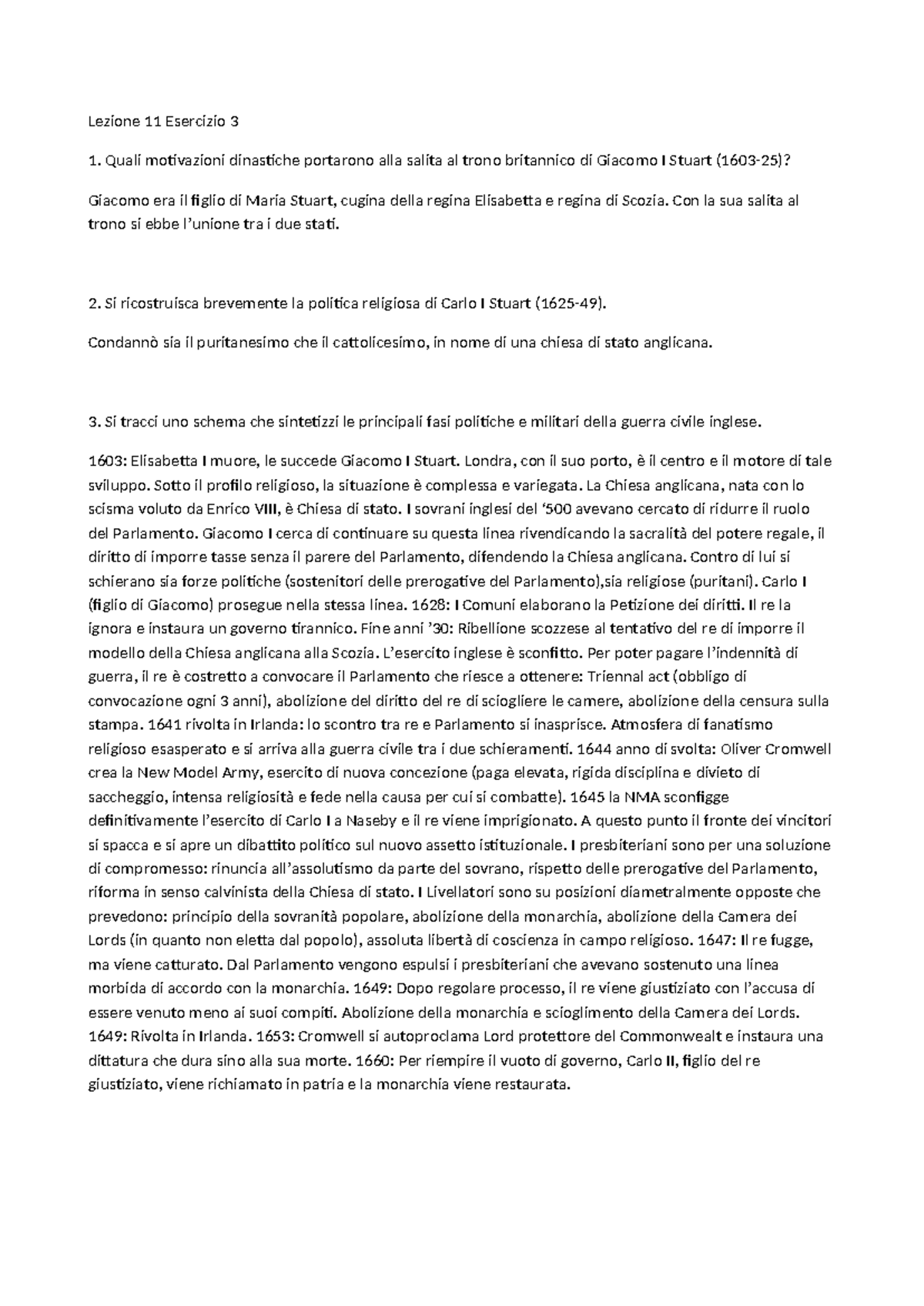 Lezione 11 Esercizio 3 - Lezione 11 Esercizio 3 Quali motivazioni ...