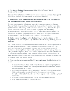 Voices Of Freedom HW 1 Question 3 - First, the idea of freedom of ...