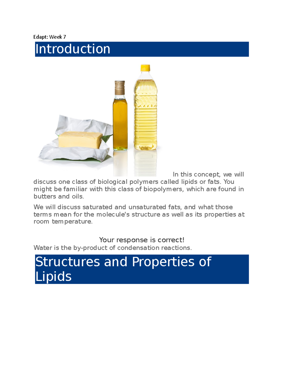 Edapt week 7 - rtuykhoju - Edapt: Week 7 Introduction In this concept ...