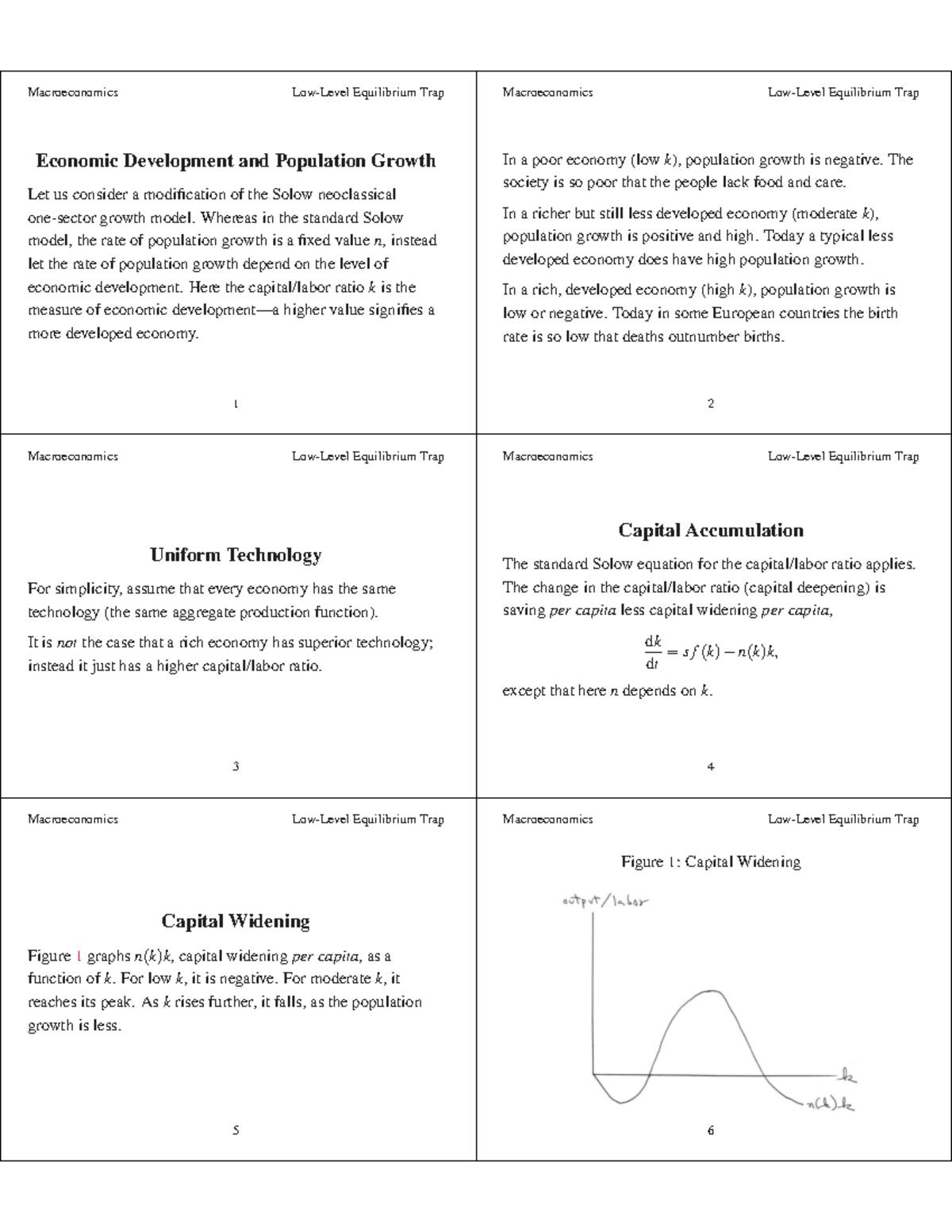 Low-Level Equilibrium Trap (Print) - Macroeconomics Low-Level ...