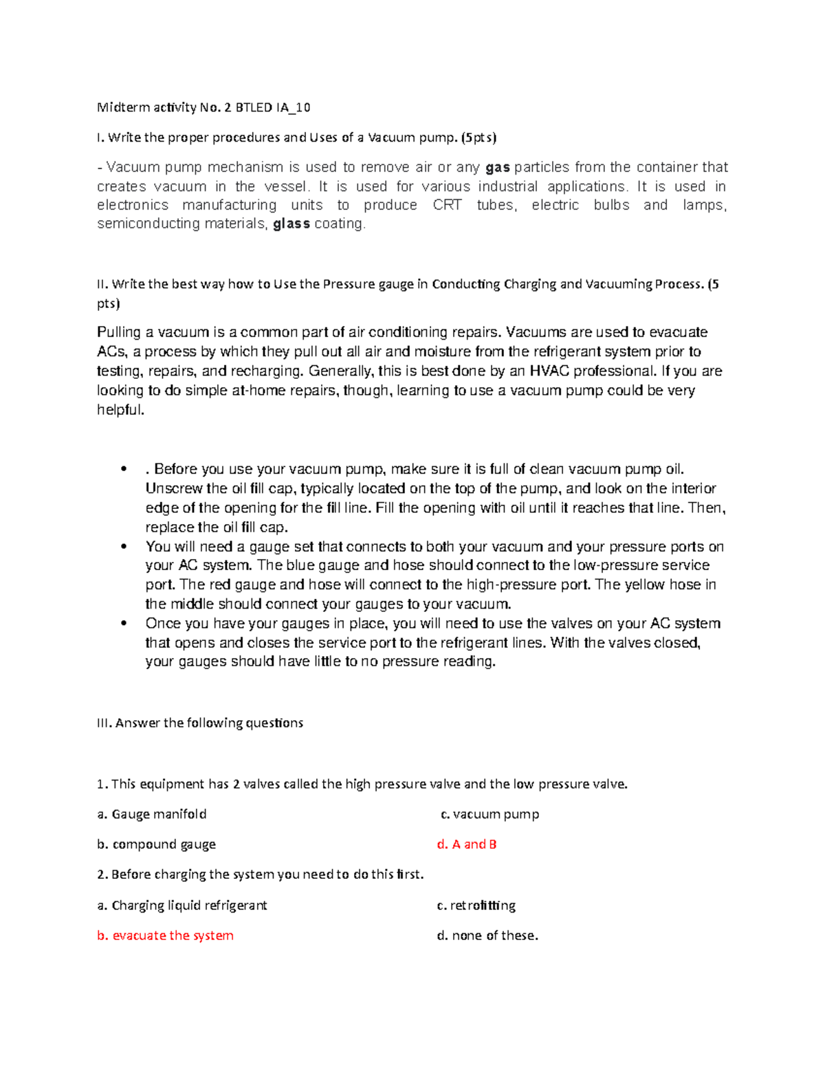 23 - Essay - Midterm activity No. 2 BTLED IA_ I. Write the proper ...