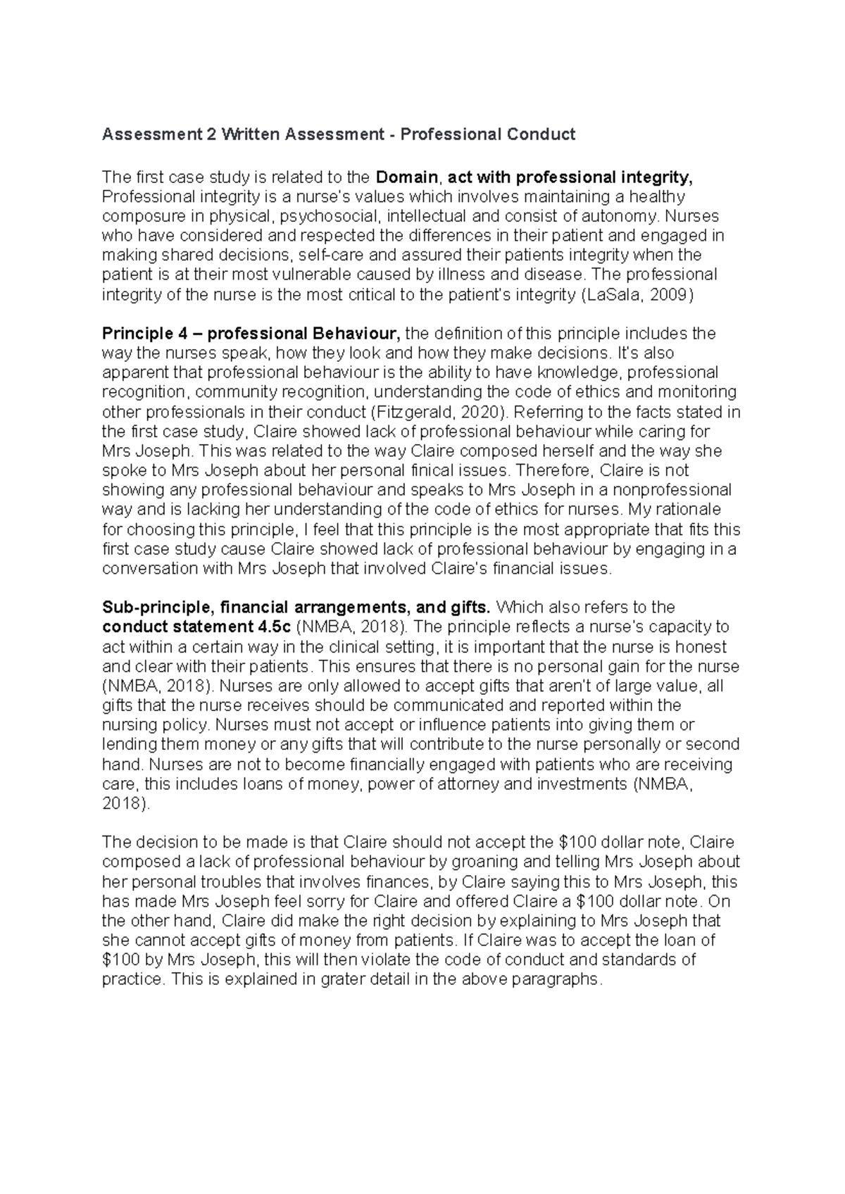 Assessment 2 Written Assessment - Assessment 2 Written Assessment ...