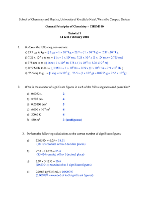 Tutorial 5 - Q and A - Tutorial 5 – Questions and solutions Section A Question 1 In a batch of ...