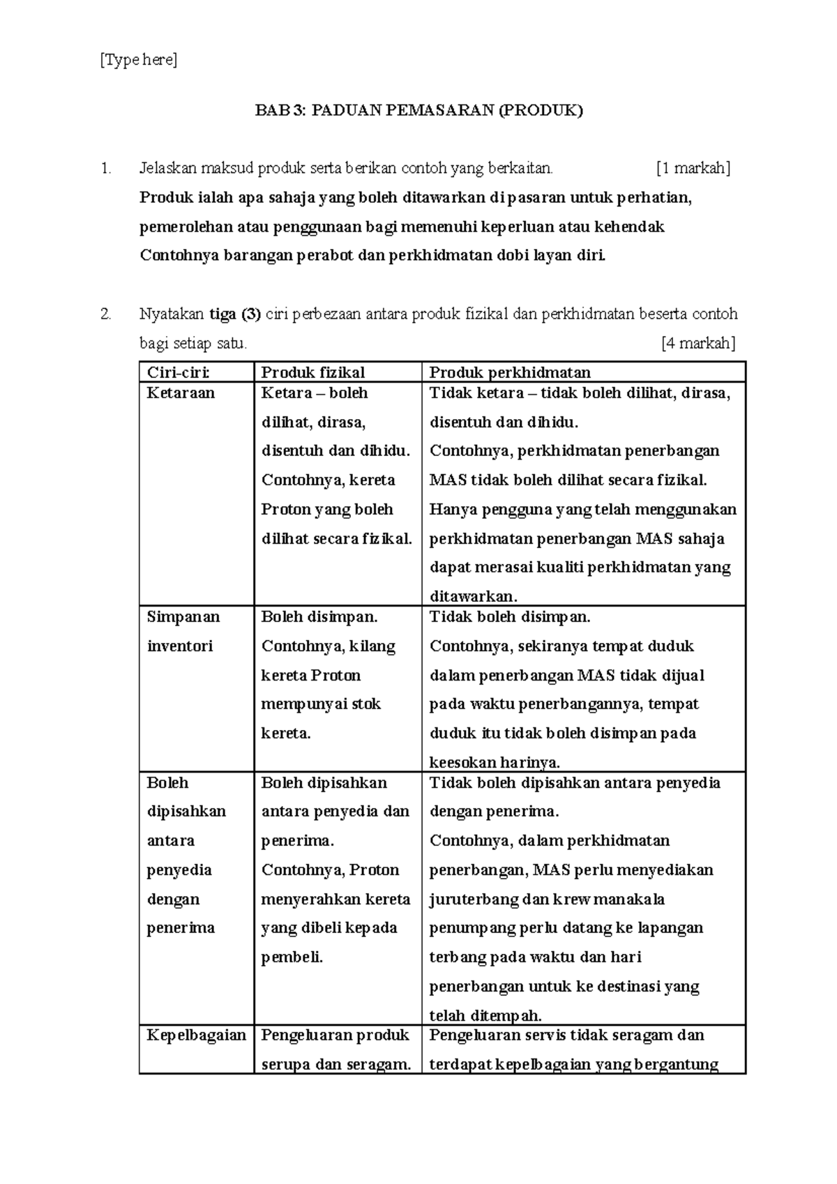 Jawapan Tutoran 4 Paduan Pemasaran AP025 (1) - BAB 3: PADUAN PEMASARAN ...