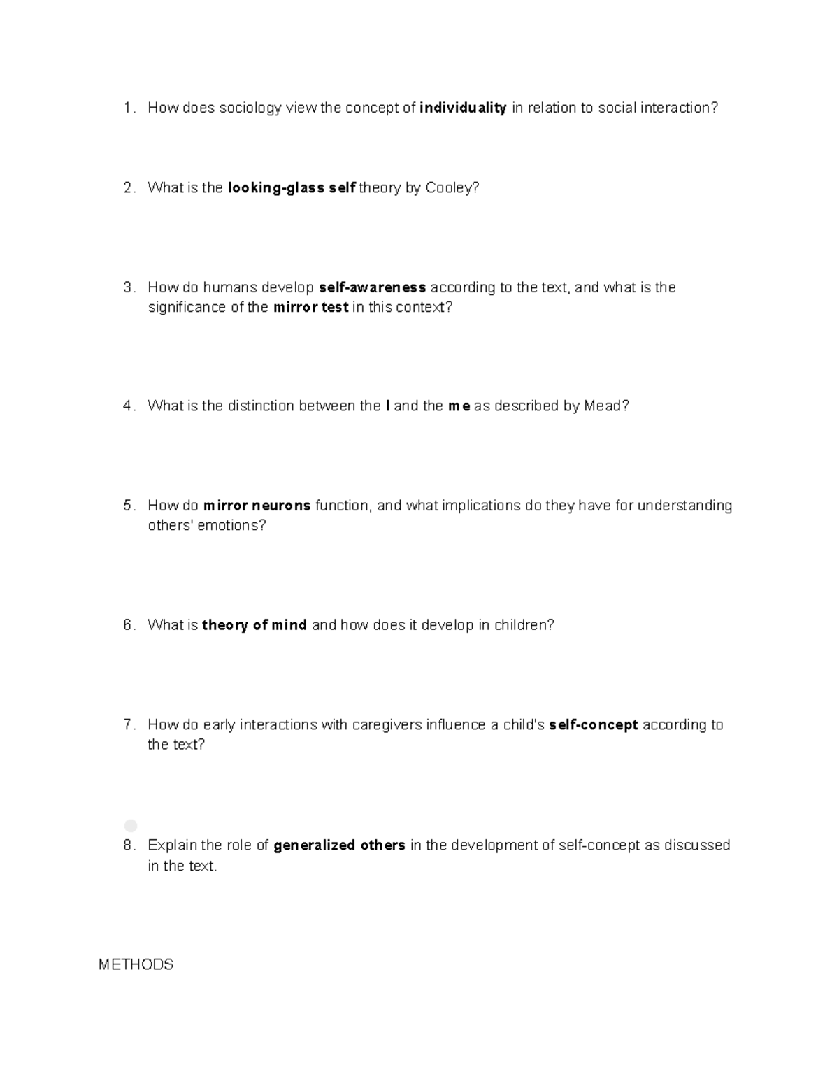 Week 3 - Worksheet - none - 1. How does sociology view the concept of ...
