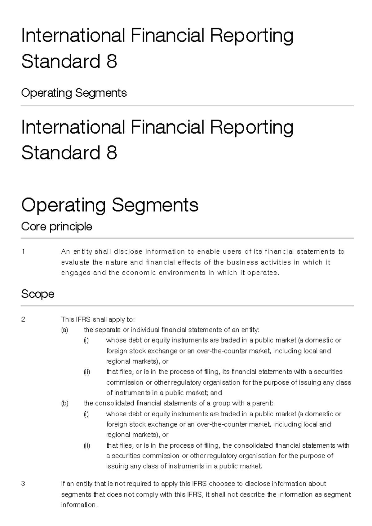 IFRS 08 -accounting standards - International Financial Reporting ...