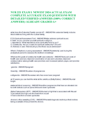 CCDS Final EXAM 2024 Actual EXAM Complete Accurate EXAM Questions WITH ...