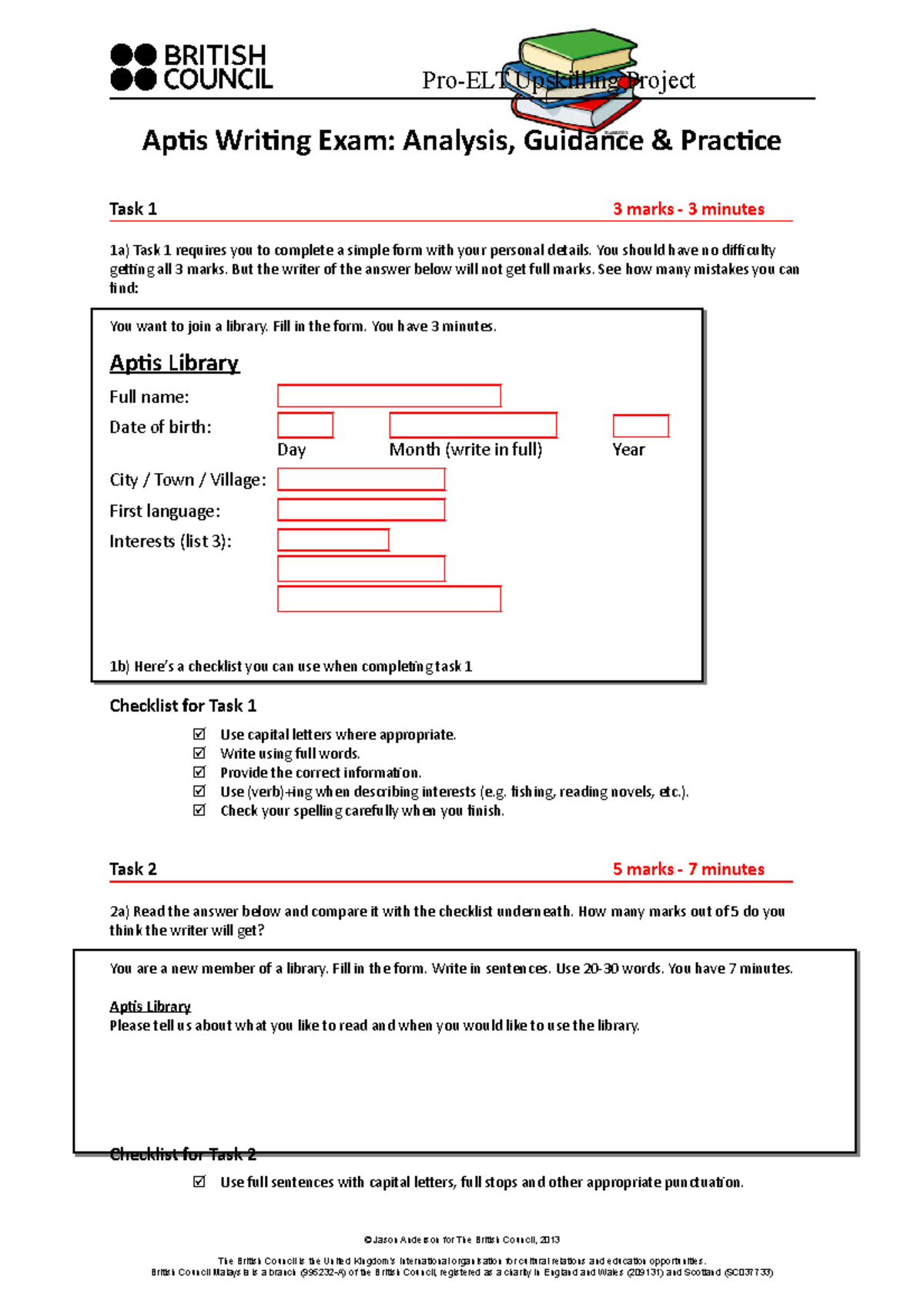 173223969 2 Aptis Writing for Projector - Aptis Writing Exam: Analysis ...