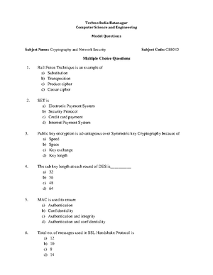 Mcq - Mcq pdf - TYPICAL QUESTIONS & ANSWERS PART I OBJECTIVE TYPE QUESTIONS Each Question - Studocu