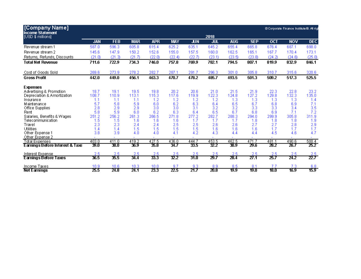 Income Statement Assign - Business Statistics - Warning: TT: undefined function: 32 Warning: TT ...