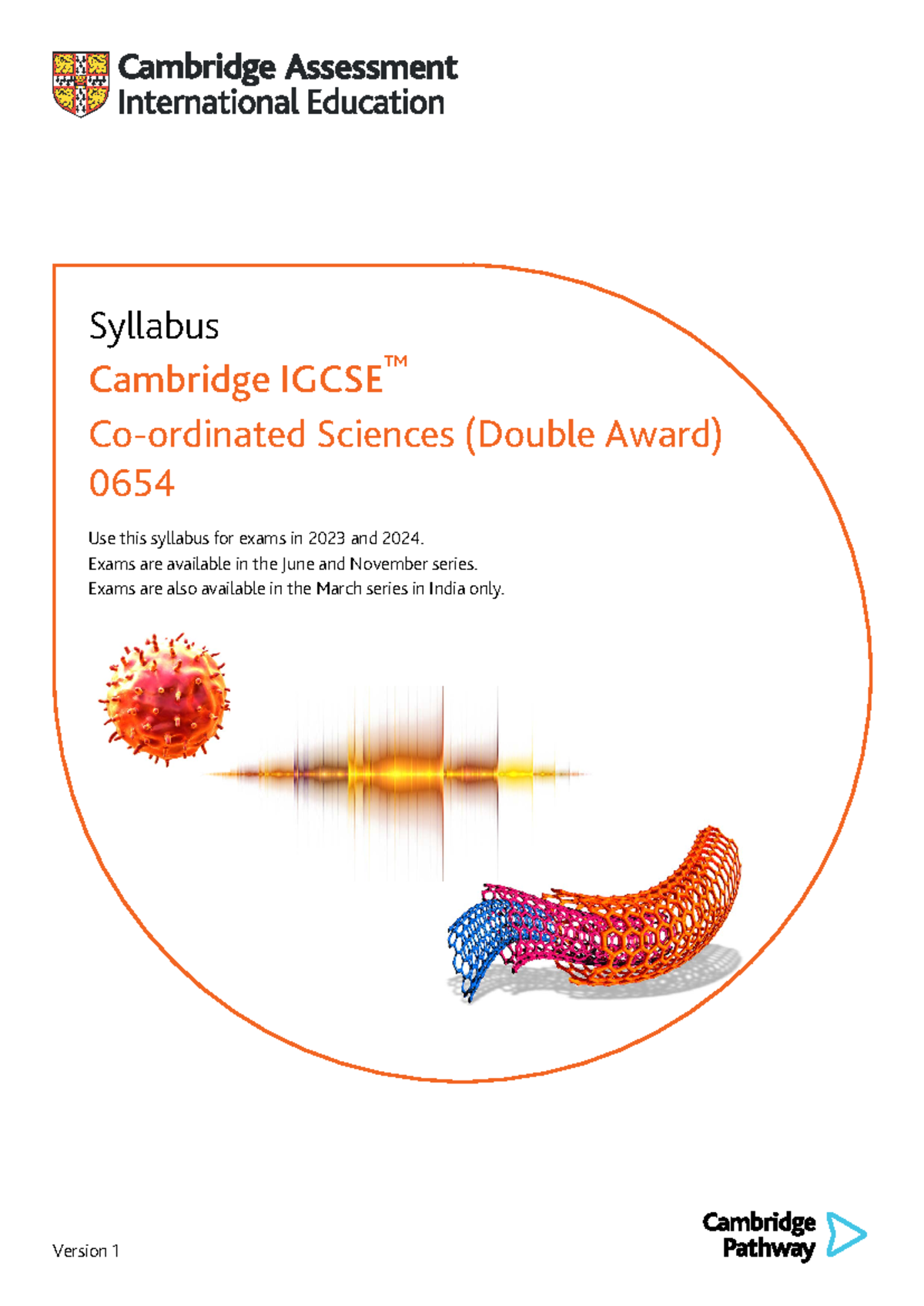 Igcse Double Award 0654 - Version 1 Syllabus Cambridge IGCSE ™ Co ...