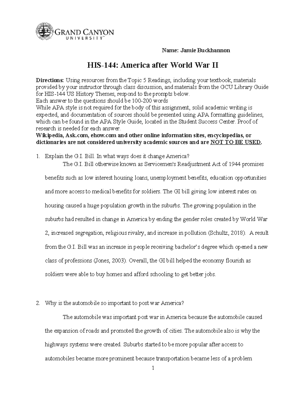 HIS-144-RS-America after WWII Worksheet - Name: Jamie Buckhannon HIS ...