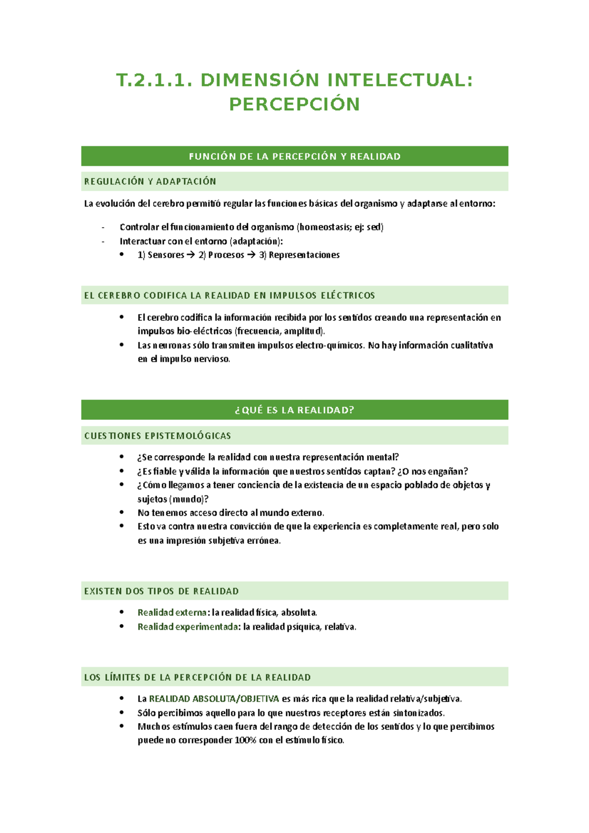 Introducción a la psicología 2 - T.2.1. DIMENSIÓN INTELECTUAL ...