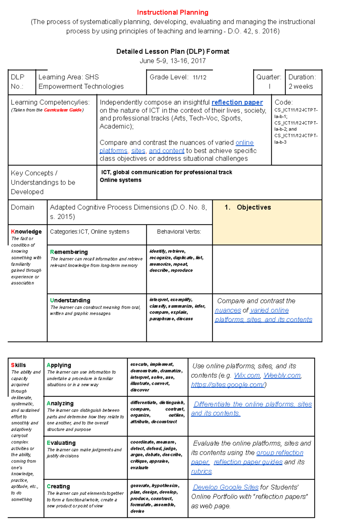 DLP Weeks 1 and 2 - Thanks me letter. It can help you a lot ...