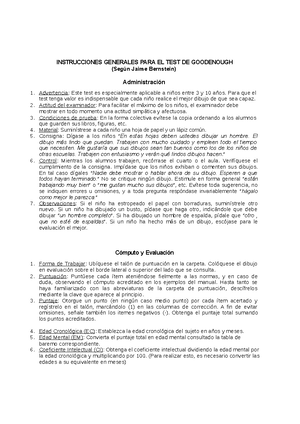 Medicina Set Test de Isaacs Instrucciones - DESCRIPCIÓN El set-test fue ...