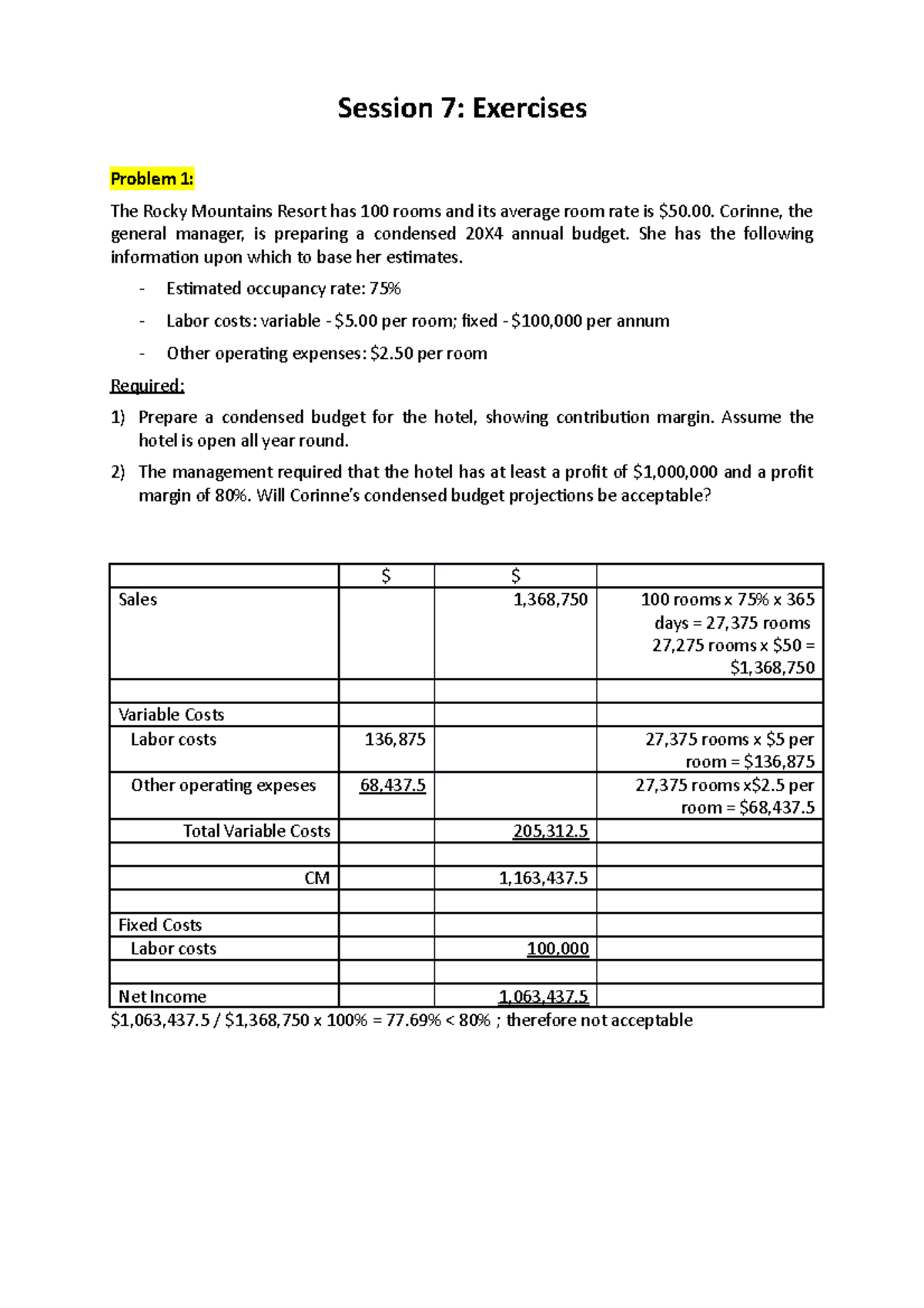Session 7 Exercises - Financial Accounting Homework - Session 7 ...
