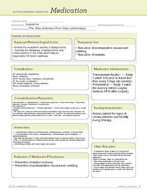 Active Learning Template medication Tranexamic acid - ACTIVE LEARNING ...