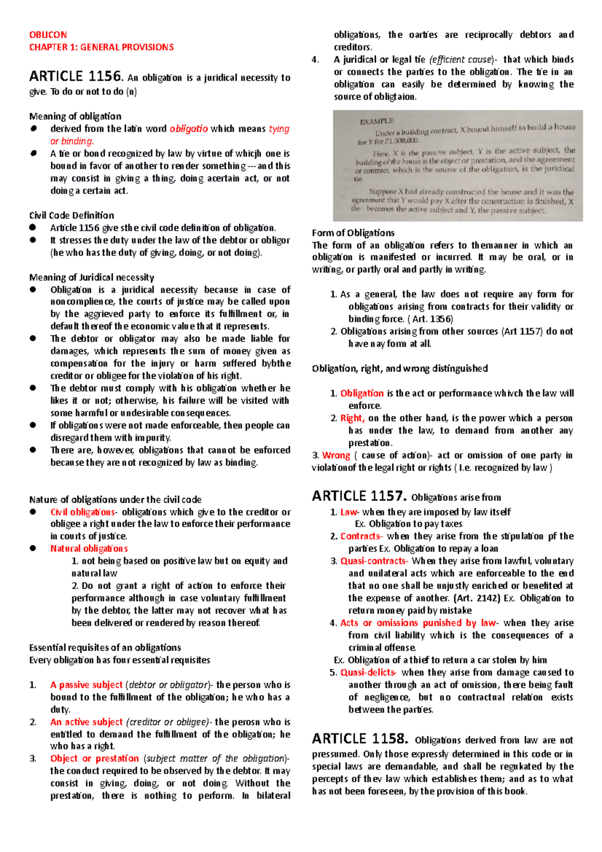 Oblicon - GLOBALIZATION - OBLICON CHAPTER 1: GENERAL PROVISIONS ARTICLE ...