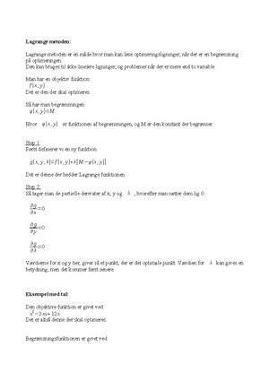Formelsamling til Matematikundervisning - Indholdsfortegnelse - Matematik 1 Diverse nyttige ...