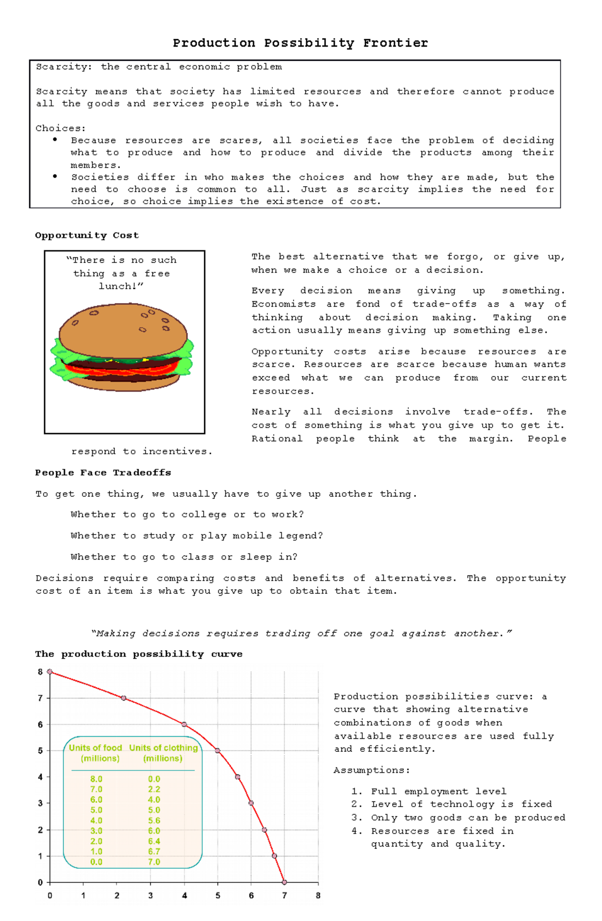 05 Production Possibility Frontier - Production Possibility Frontier ...