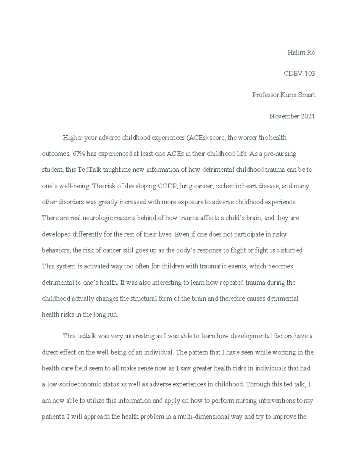 ACES essay (Halim Ro) - fds sdf sd sd f asdf sdf sf s asf sdfs asf ...