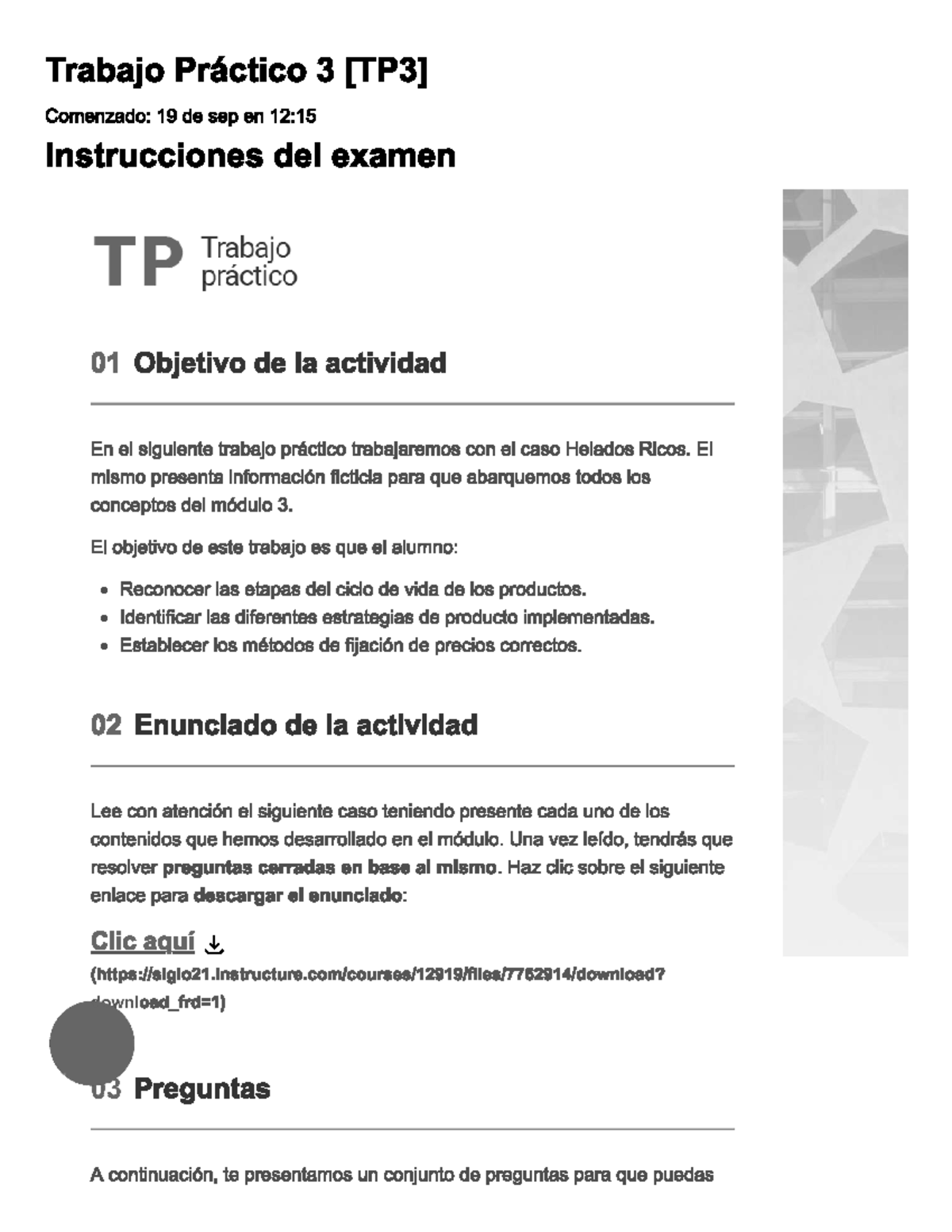TP 3 - Leo 95% Resumen total completo de la materia de marketing Modulo 1,2, 3 y 4 - Studocu