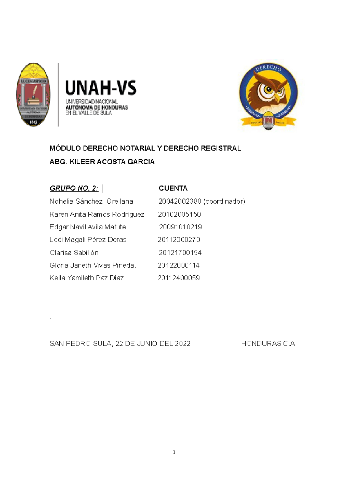 Informe Grupo^N 2- Modulo Notarial (1) recorregido - ####### MÓDULO ...