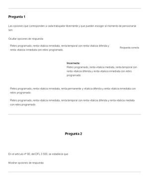 Examen - Ocultar opciones de respuesta Pregunta 1 ¿Qué Modelo de Mediación Comunitaria trabaja ...